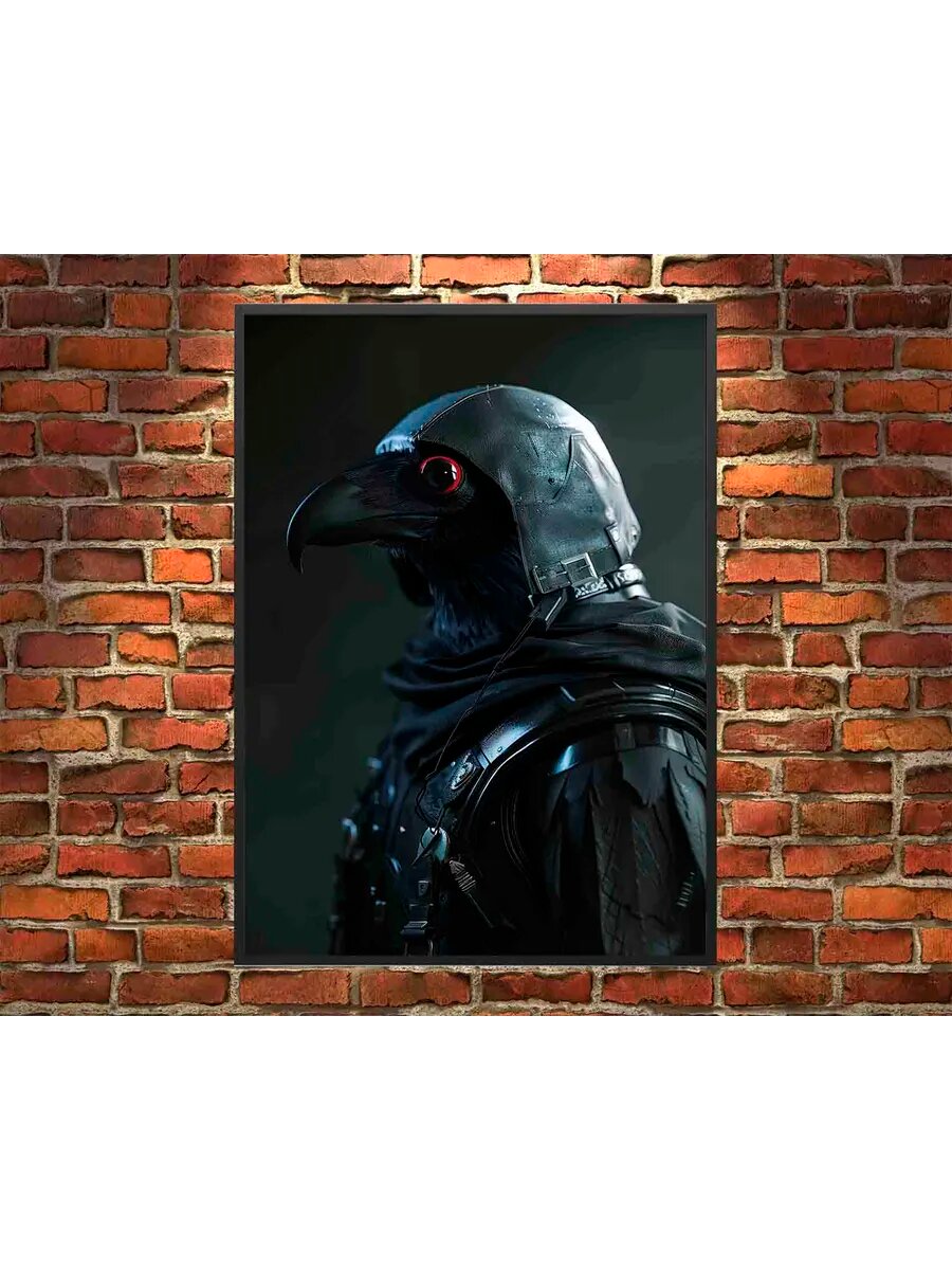 Ворон-птица-солдат 1, Плакат 30x42см