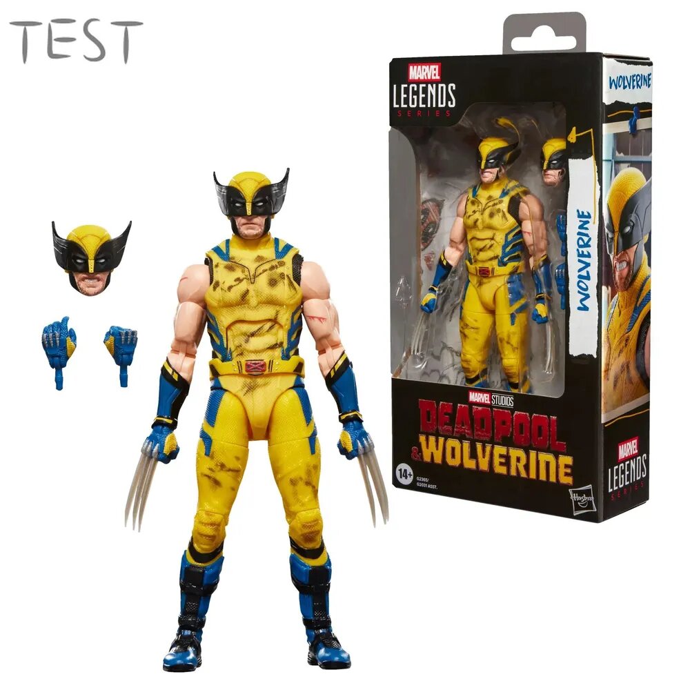 Фигурки Hasbro Фигурка героя Marvel Legends Дэдпула и Росомахи