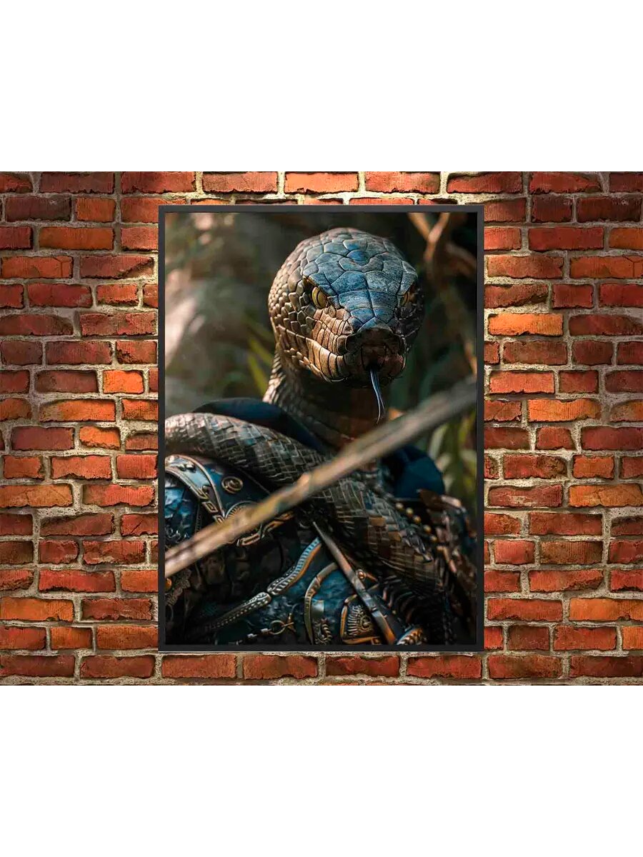 Королевская кобра-животное-гладиатор 3, Плакат 30x42см