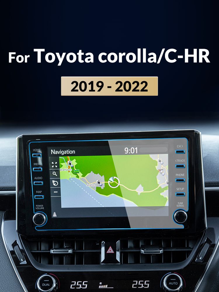 Greatroad; For Toyota corolla/C-HR 2019-2022 Navigation Film GPS-навигация Закаленная защитная пленка для экрана/ Защитная пленка для приборной панели с защитой от царапин