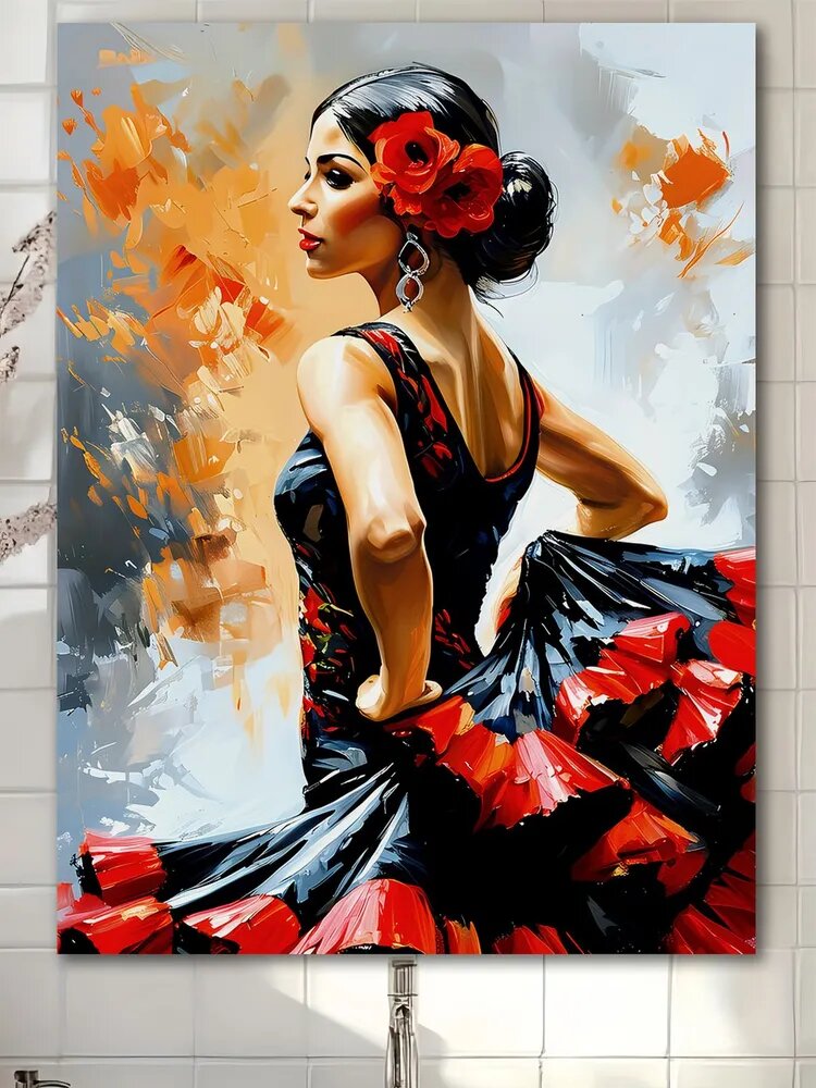 Картина "Печать струй" 45x60 см