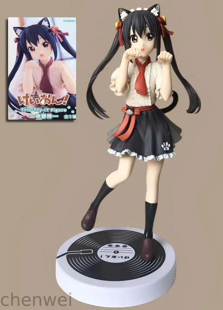 Фигурка K-On! Адзуса Накано в костюме с кошачьими ушками, 21 см