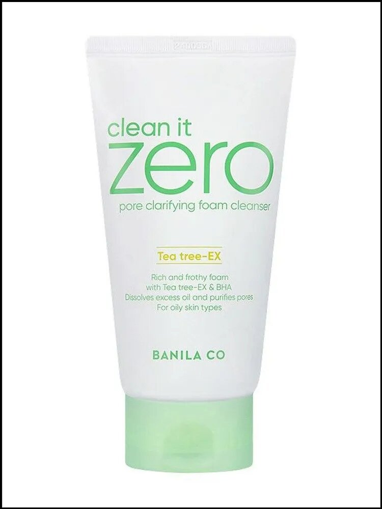 BANILA CO Пенка для умывания Clean It Zero Pore Clarifying Foam Cleanser Tea Tree EX