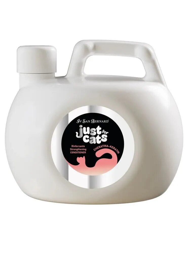 Восстанавливающий кондиционер для кошек ISB Just for cats Keratin для любого типа шерсти 1000 мл