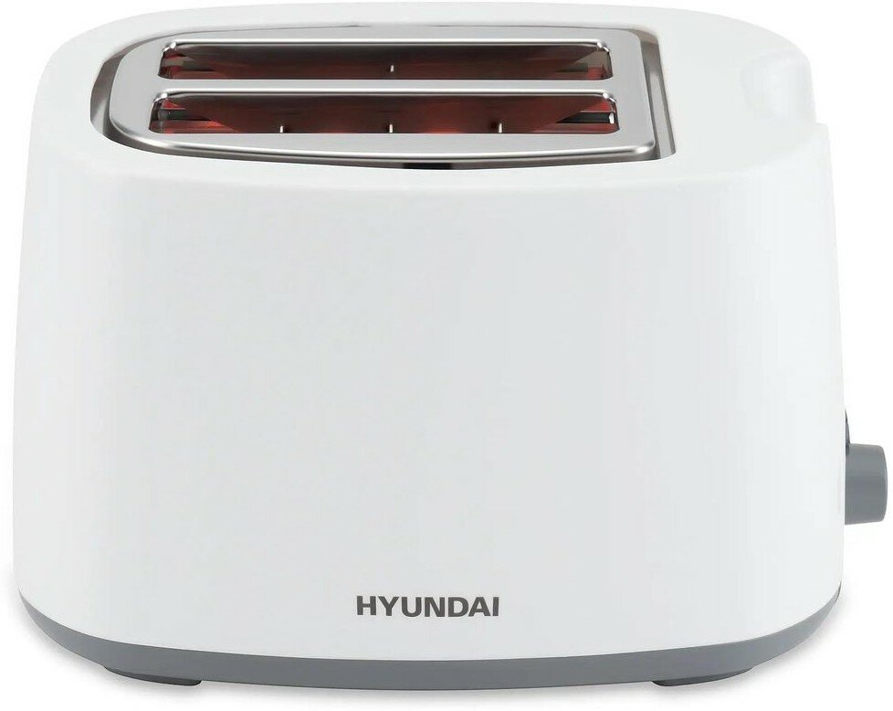 Тостер Hyundai HYT-2301, белый/серый