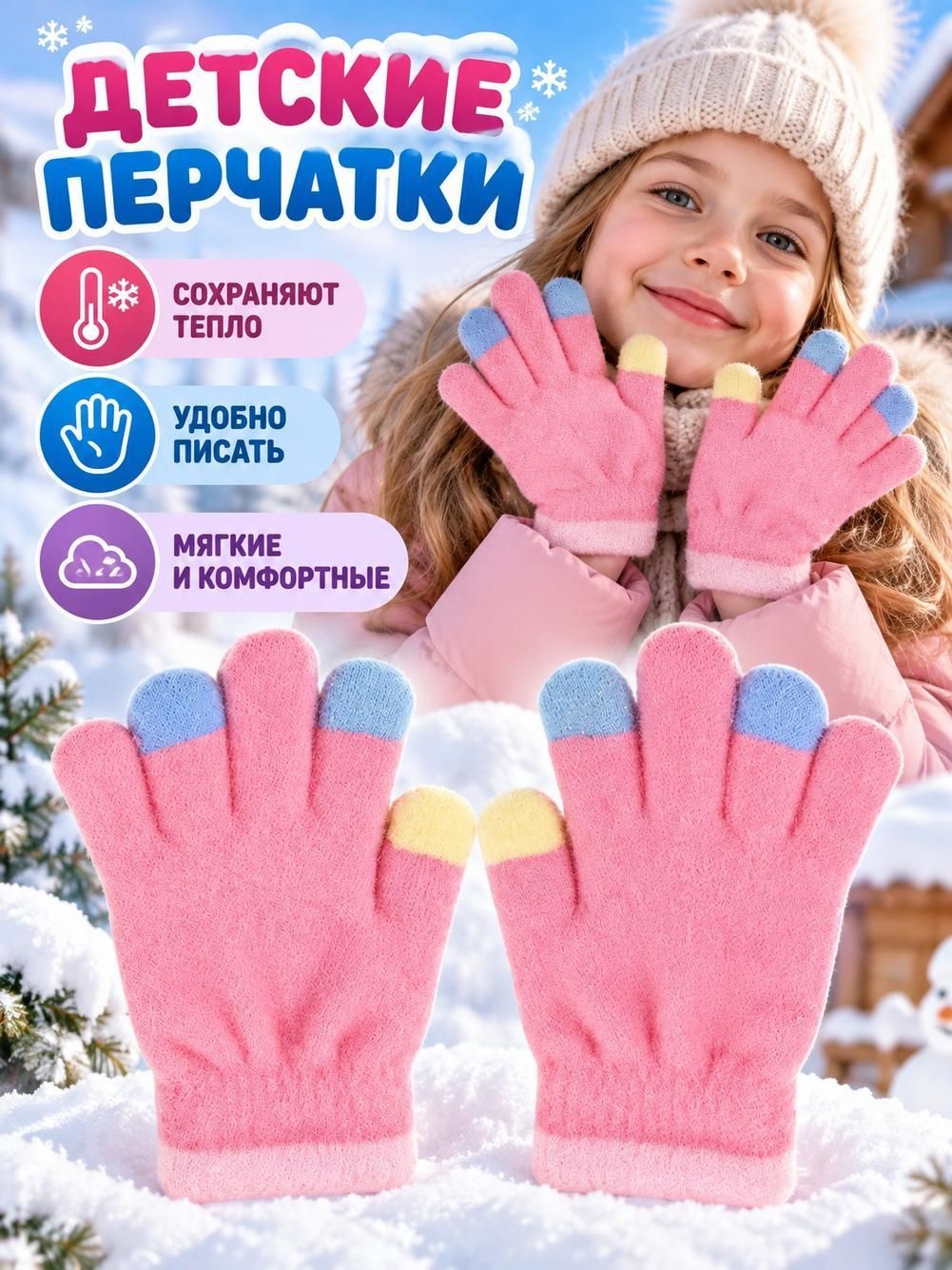 Перчатки Базовая коллекция для детей