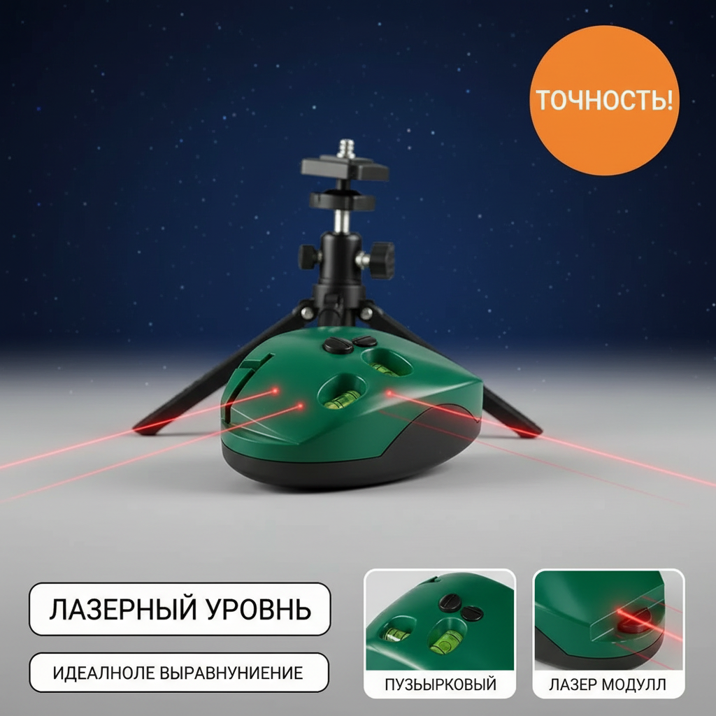 Лазерный уровень, нивелир Красныйлуч
