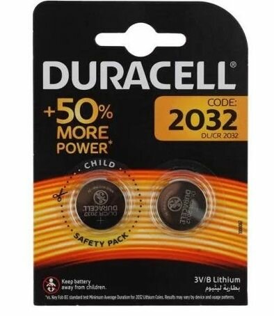 Duracell Батарейки CR2032-2BL 2 шт