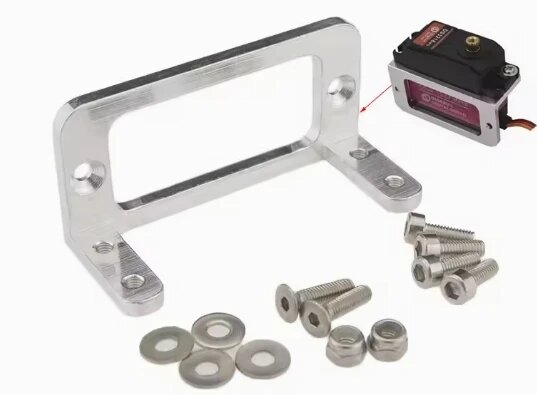 Держатель сервопривода алюминиевый 1 шт. silver
