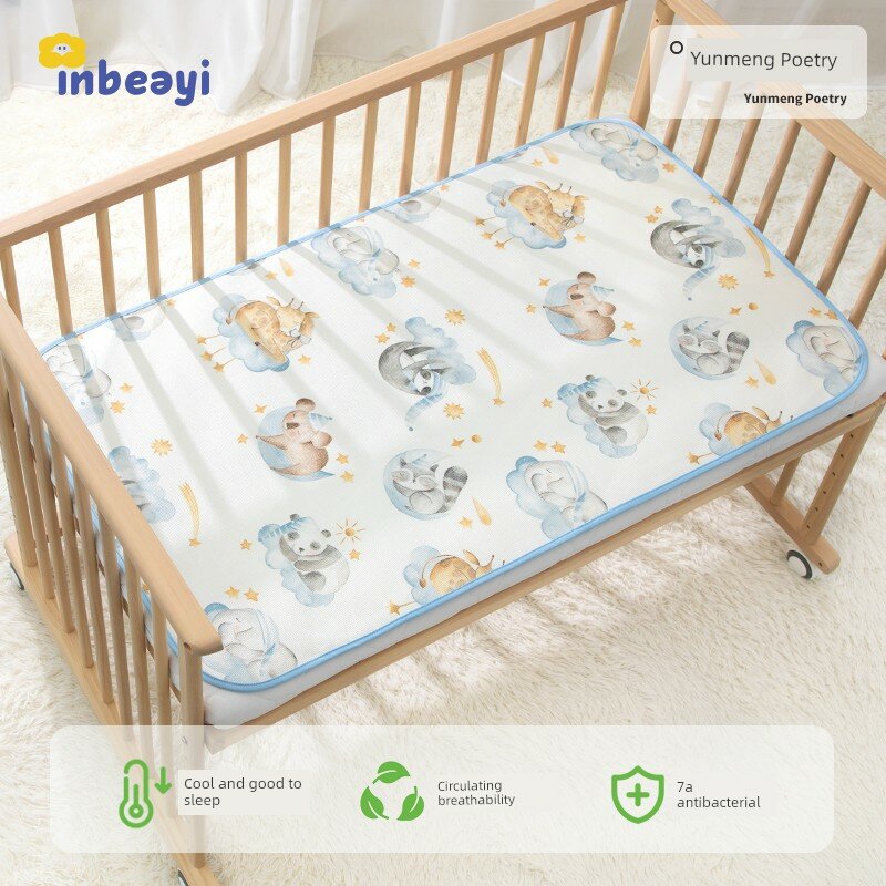 Детская охлаждающая подстилка из льняной ткани, 56x100см, летняя модель, одиночный комплект