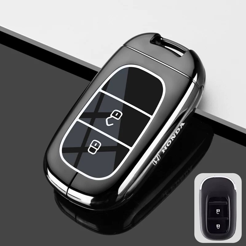 Ключchain с одинарной оболочкой в гранатовом цвете для Honda Q Model