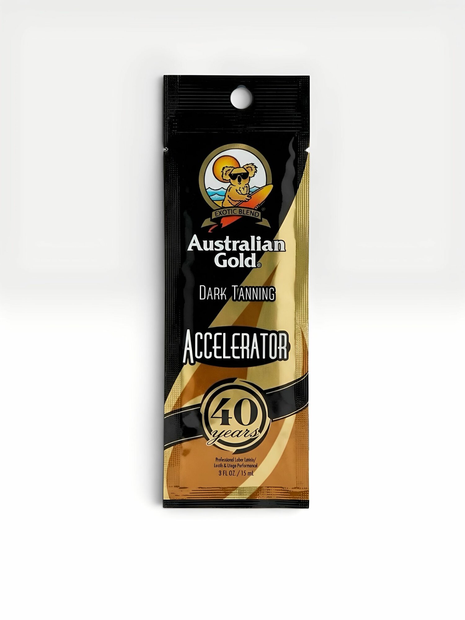 Лосьон активатор загара Australian Gold Anniversary Dark Tanning Accelerator40, Саше 15мл.