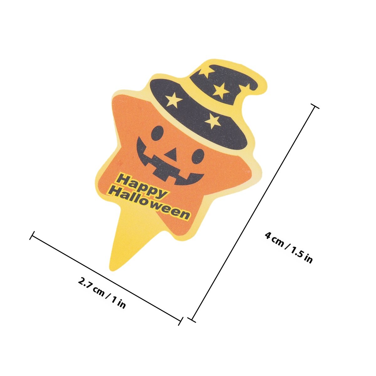 50 Штук Украшений Для Тортов В Forme Ведьминой Шляпы Для Halloween И Праздничных Вечеринок Размер M Оранжевый
