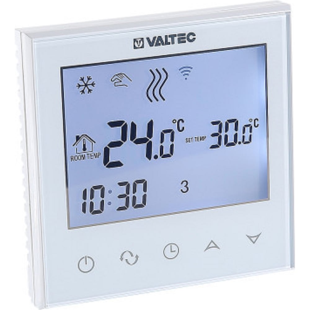 Электронный комнатный хронотермостат с Wi-Fi VALTEC VT. AC712.0.0