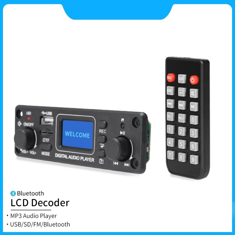 Lenwaycn Цифровой аудиоплеер Bluetooth