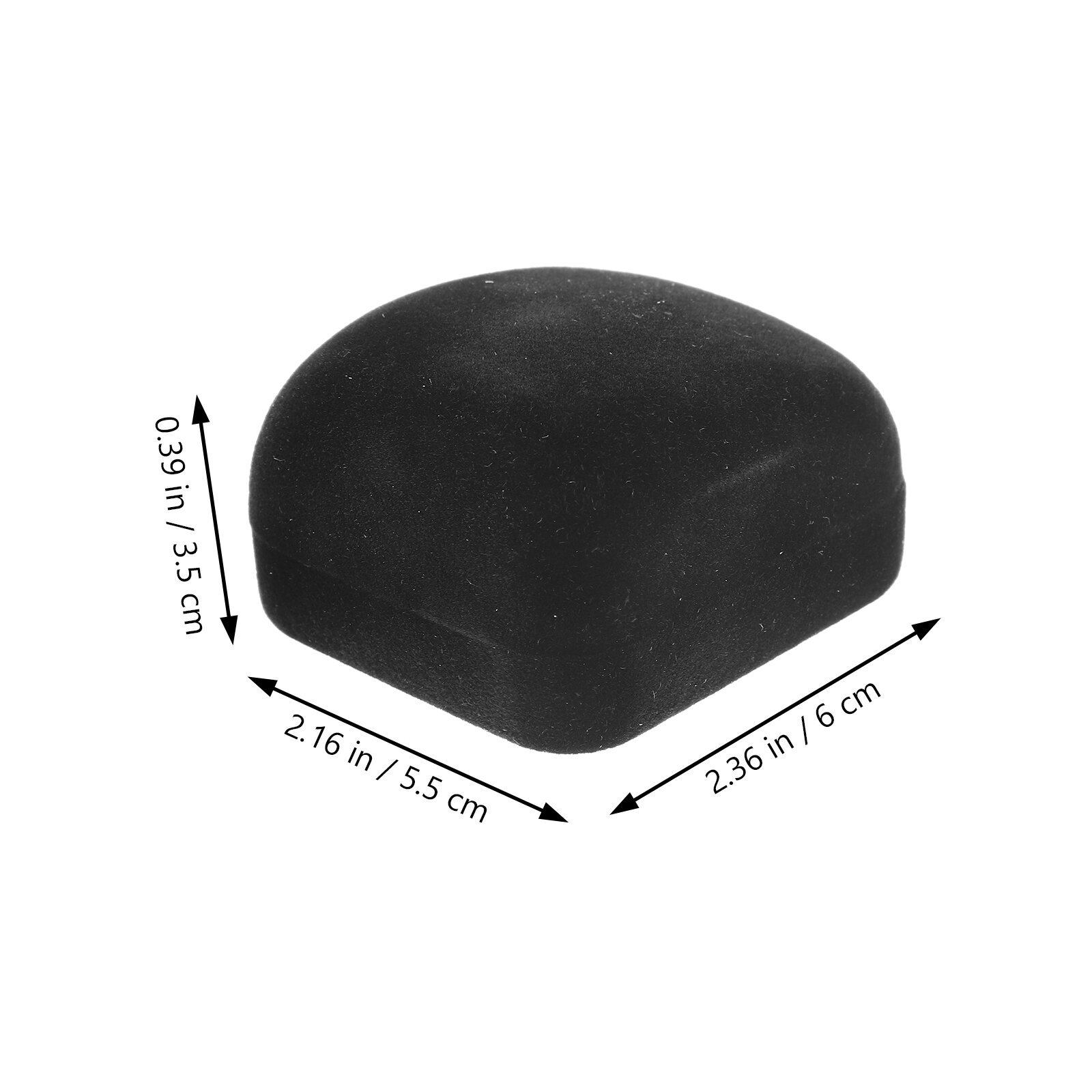 Коробка Для Колец 5 Штук Чёрного Цвета Размером 6x5.5x3.5 См Идеальна Для Подарков И Хранения Ювелирных Аксессуаров