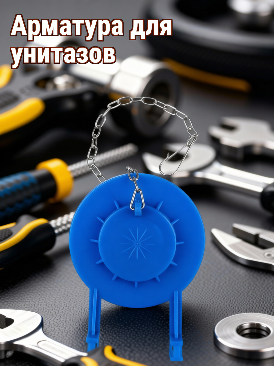 Синий Экономитель Воды Унитазный Клапан Для Бачка Комплект Замены Простой Дизайн 1Набор