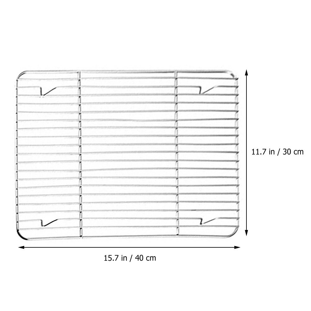 Стainless Steel Baking Rack Для Овена И Хранения Продуктов 22x16x2 Cm
