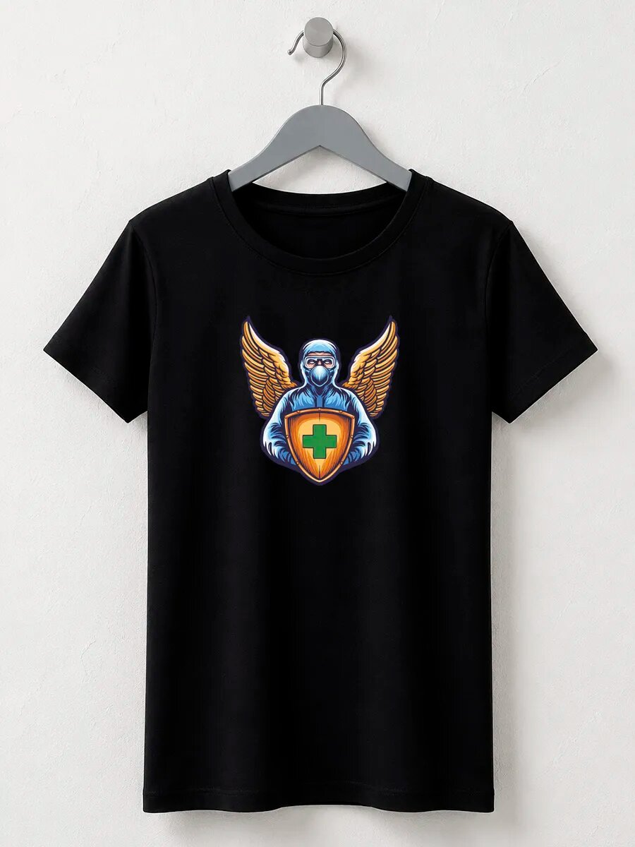 Футболка врач ангел знак