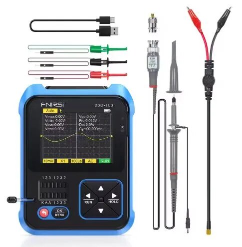 Портативный Осциллограф DSO-TC3 3-в-1, Генератор Сигналов DDS, Тестер Транзисторов С Полосой Пропускания 500 КГц