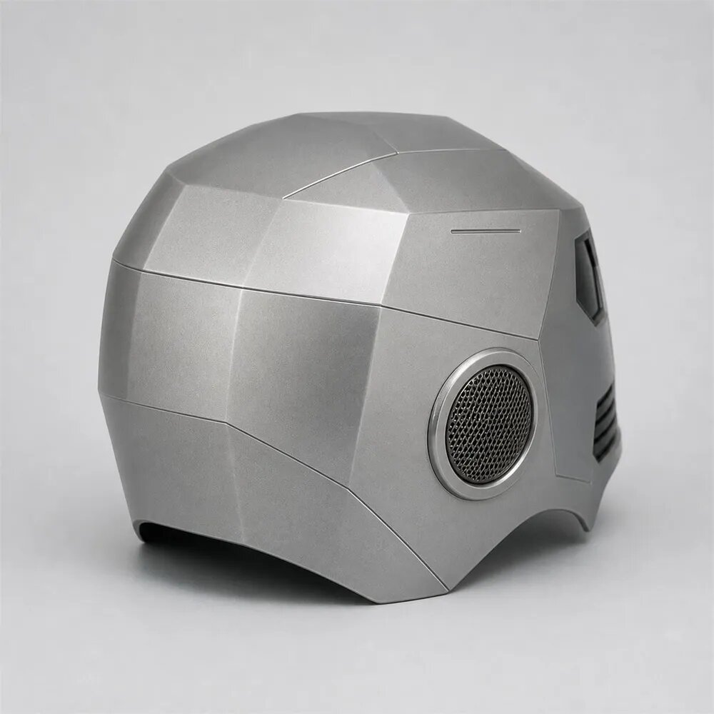 Шлем Мандалорца, маска карнавальная, аксессуар для косплея, взрослый, детский, белый, серебристый — фото 1