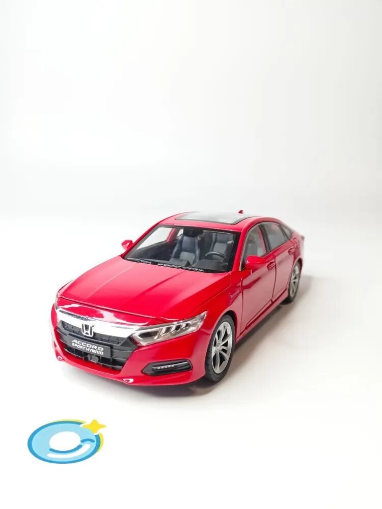 Коллекционная машинка игрушка металлическая Honda Accord X Хонда Аккорд масштаб 1/24 красный