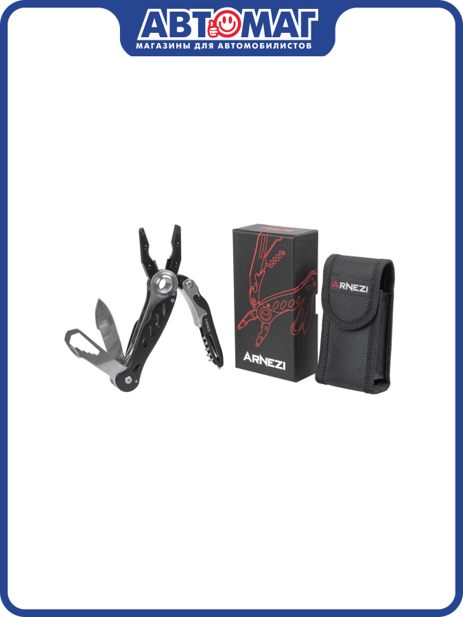 Мультитул с плоскогубцами Stinger 9в1 ARNEZI, R5010156