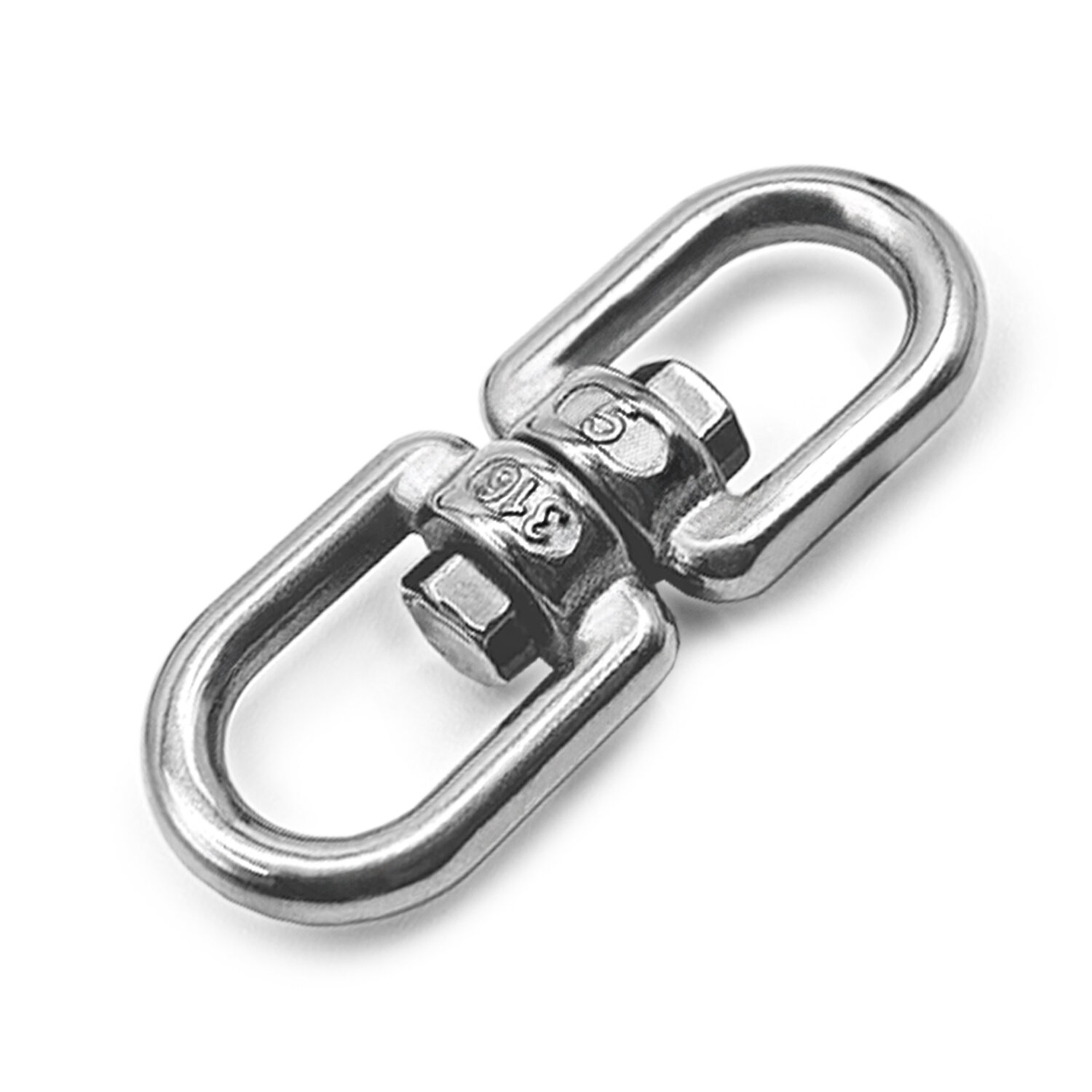 KREPFIELD Вертлюг Нержавеющий 5 мм петля-петля ART 8254 А4 4 шт 8254А4ВЕРТЛЮГ5ММ-4