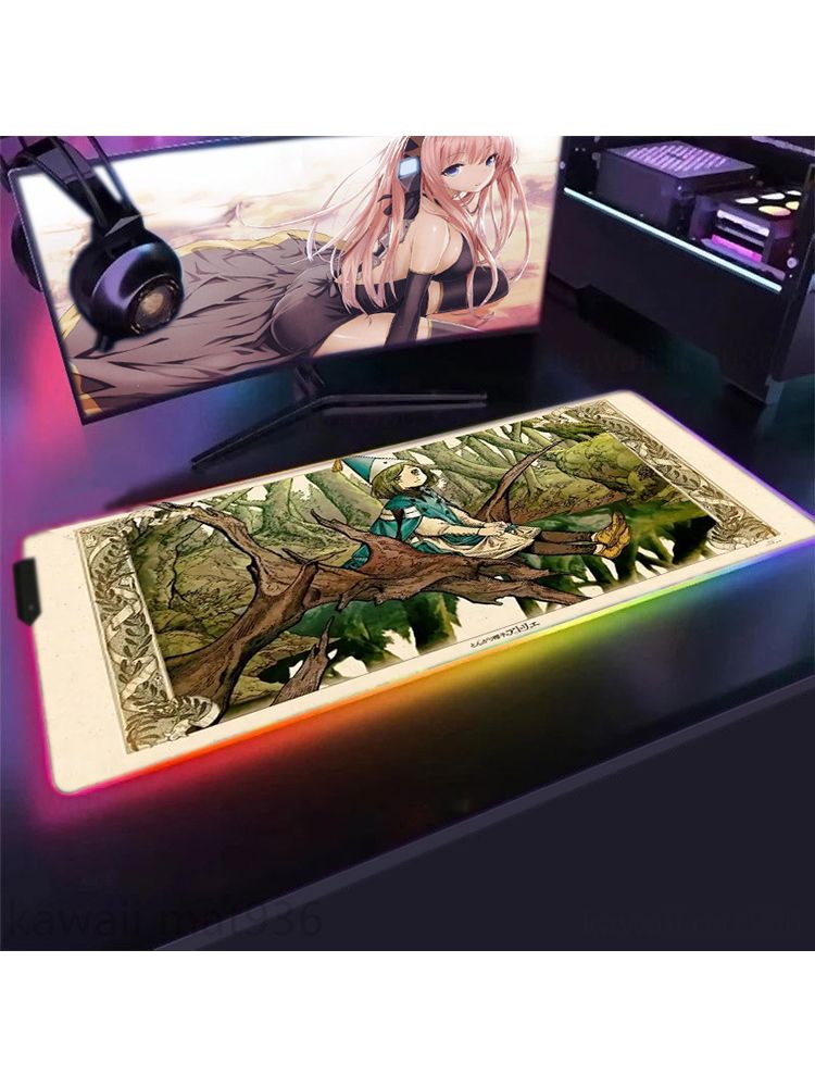 RGB остроконечная шляпа magic workshop игровой коврик для мыши xxl, светодиодный светящийся большой размер 900x400