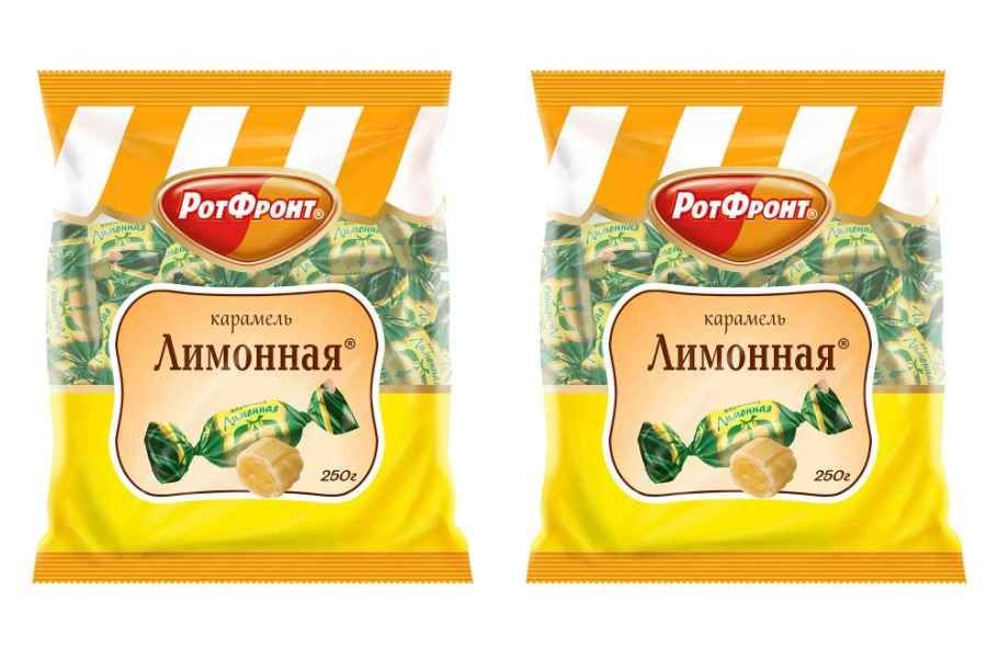 РотФронт Конфеты Лимонная карамель 250 г, 2 шт