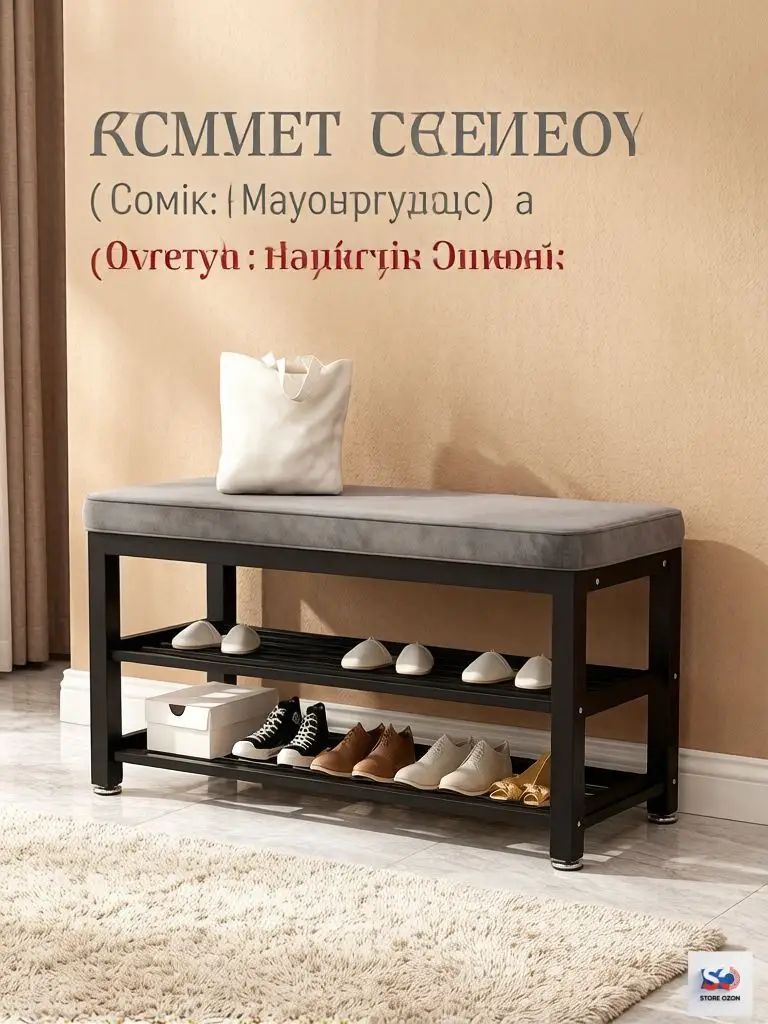 Комплект мебели для прихожей, черный