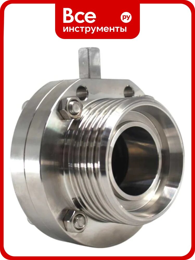 Затвор дисковый резьбовой нержавеющий NEWKEY Силикон, AISI304 DN32 (1_1/4), (CF8), PN8 NK-DZmSil32/4
