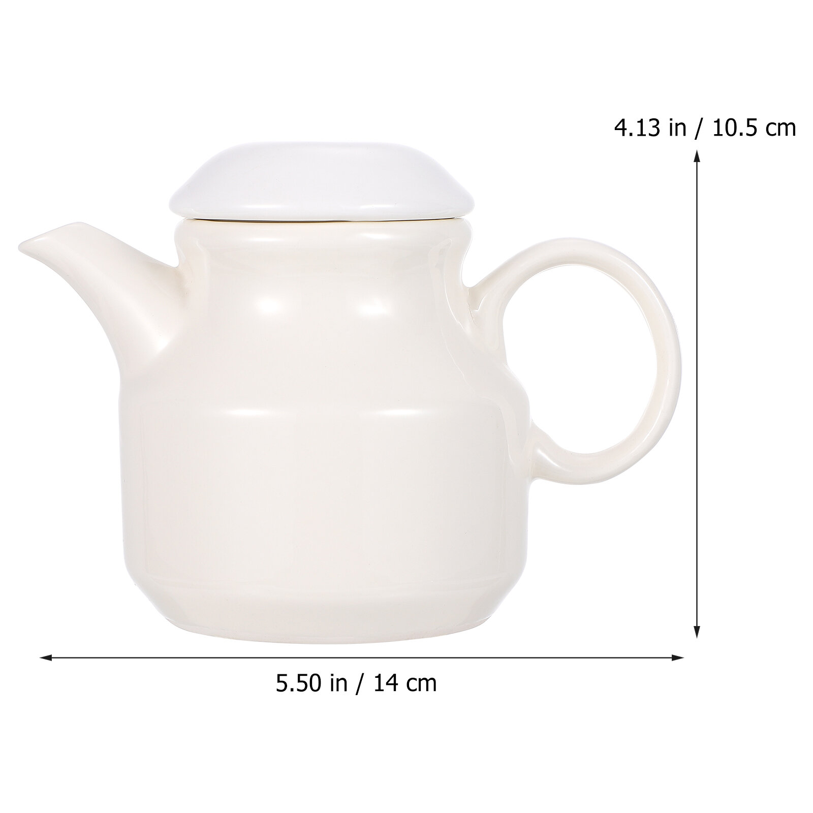 Керамическая Чашка Для Соуса С Крышкой И Ручкой 1 Шт 14.00X10.50X9.00Cm