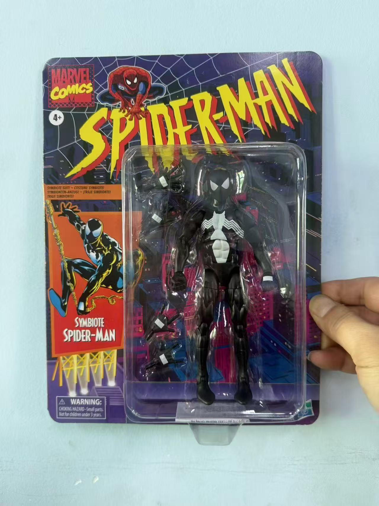 Marvel Legends серии Человек-паук 6-дюймовый симбиот Человек-паук фигурка игрушка, включает 4 аксессуары-CJX2