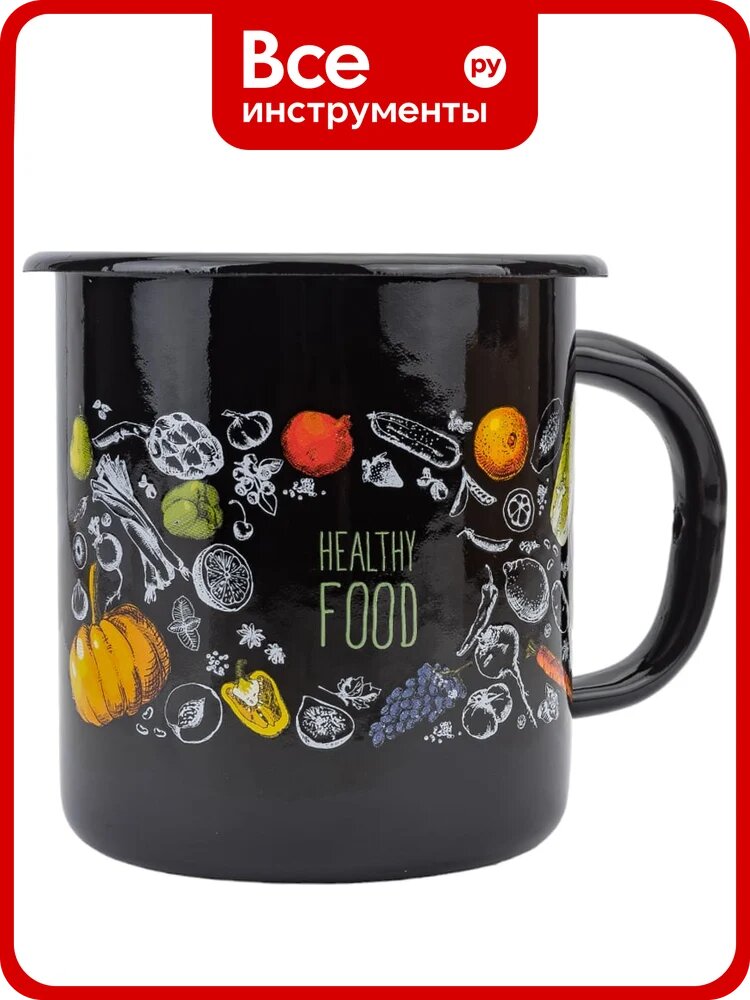 Эмалированная кружка appetite Healthy food 1 л 1с3с Healthy