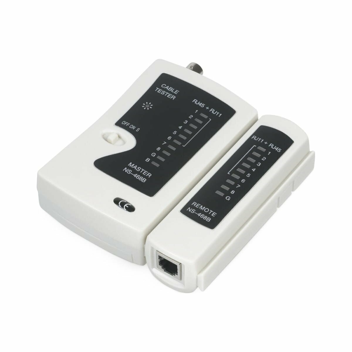 Тестер кабельный CT-BNC-RJ45 белый/черный