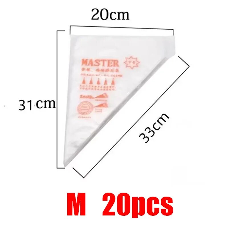 Кондитерские мешки одноразовые M-20pcs