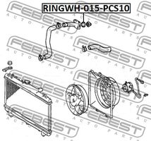 Кольцо Уплотнительное Системы Охлаждения Pcs 10 (FEBEST RINGWH-015-PCS10)