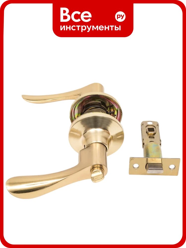 Ручка с защелкой-кноб PALIDORE Arsenal 891 SB BK, золото матовое 98760472