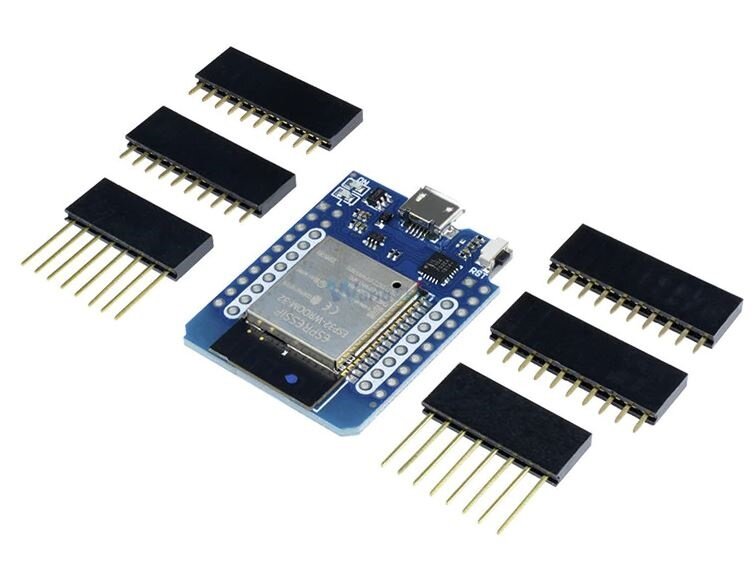 Плата ESP32 в формате Wemos D1 mini с двухрядным расположением контактов — фото 1