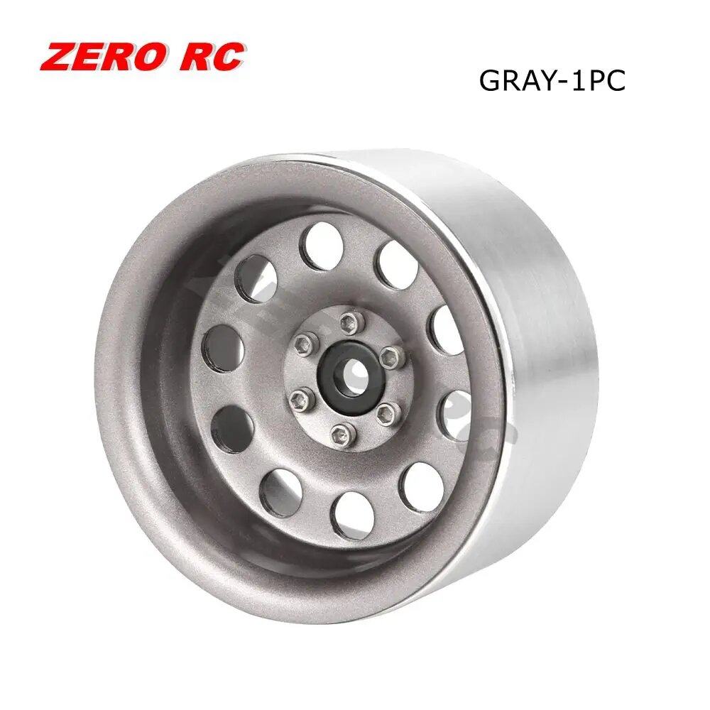 Колесо RC 2.2" металлическое, серый, 1PC