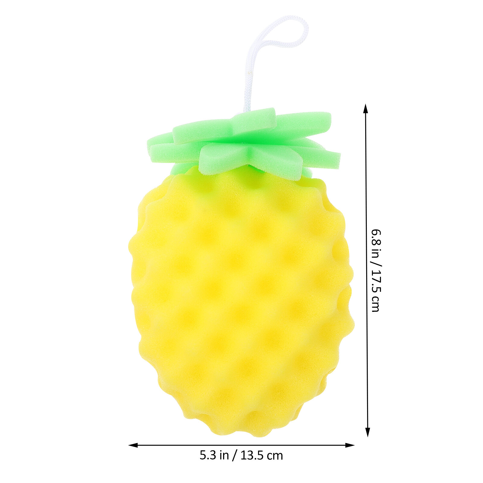 1 Pc Симпатичная Губка Для Душа Для Детей Желтого Цвета Размер 17.50X13.50X4.50Cm Очищающая Щетка Для Тела Младенцев