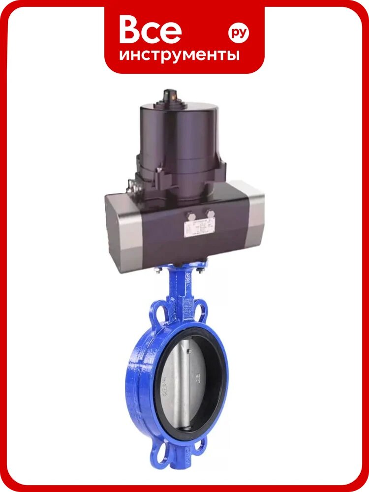 Затвор дисковый DN-ru QT450-316-EPDM-2W-Fb-H Ду100 Ру16 электропривод 220В D050-81273