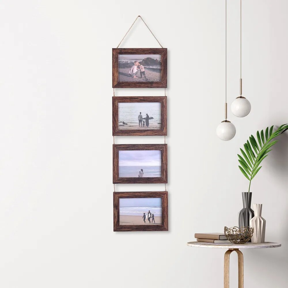 Фоторамка "Wood color" (3187157601) из дерева на 4 фотографии 4х6 дюйма — фото 1