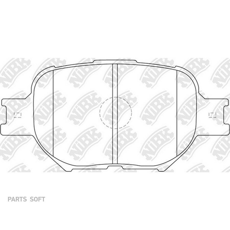 NIBK Колодки тормозные TOYOTA CELICA/COROLLA 1.8-2.0D 99- передние PN1430
