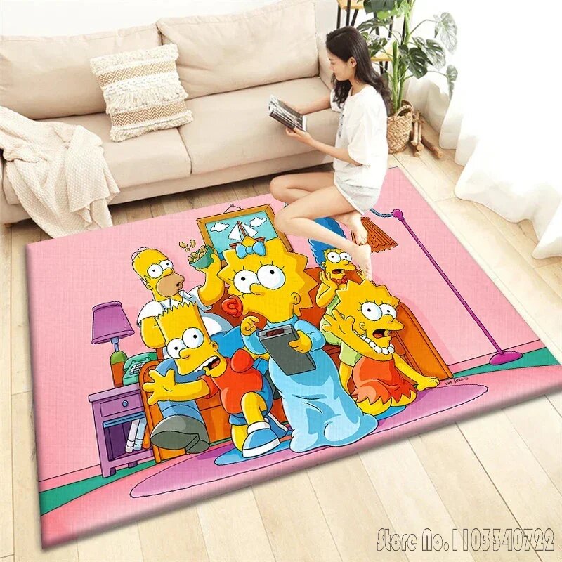 Коврик Симпсоны Potdemiel 100% полиэстер 120x160 см A 100x200cm, 02