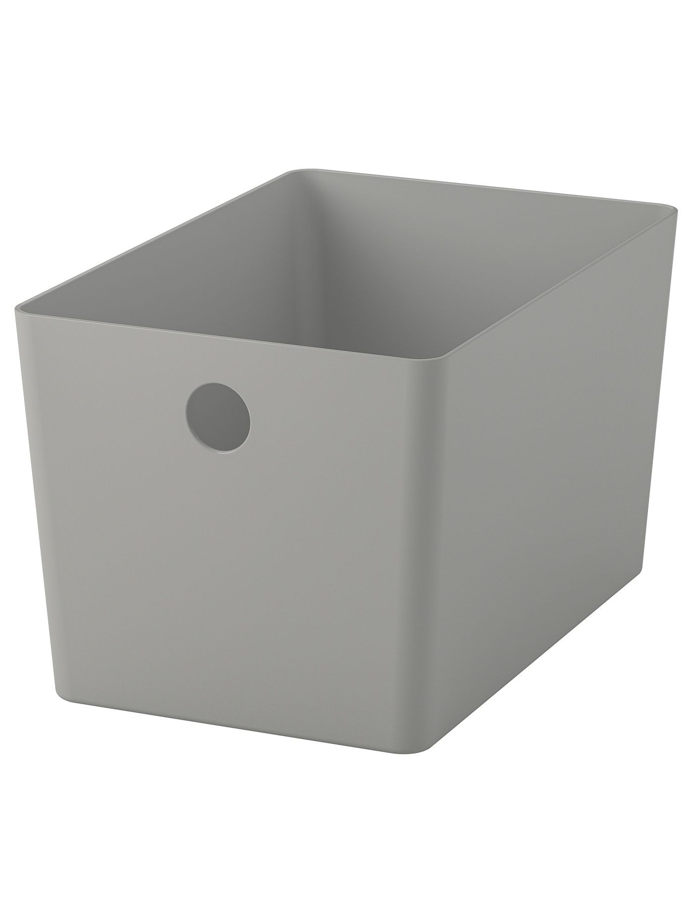 IKEA KUGGIS Коробка для хранения, светло-серый, 18x26x15 см