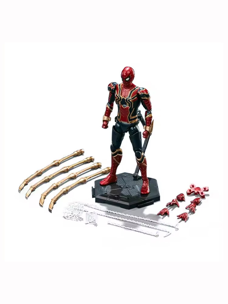 Сборная модель Marvel Сага Бесконечность, Iron Spider в масштабе 1/12, FondJoy 15.5cm