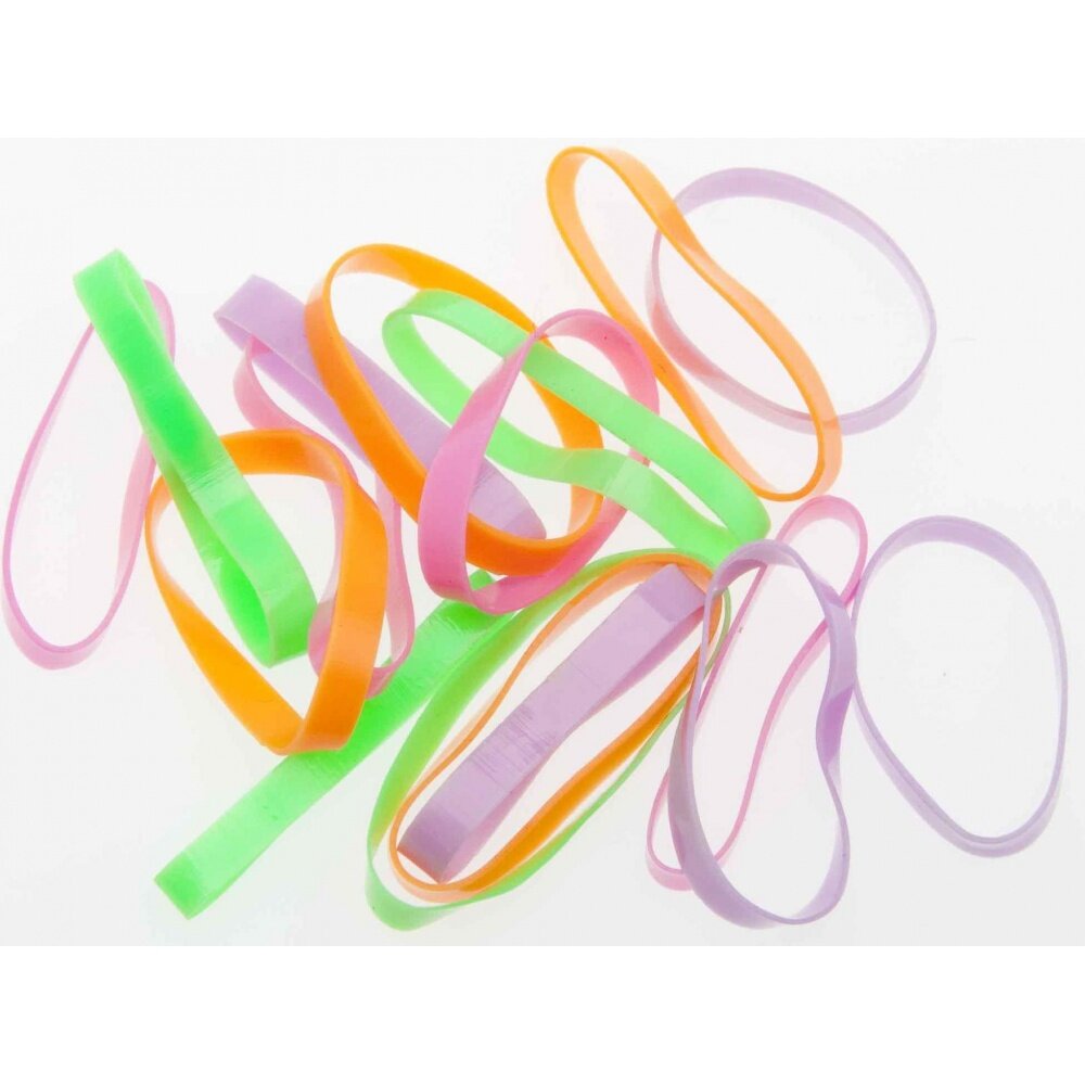 Dewal Beauty DBR19 Резинки для волос силикон цветные, midi dewal beauty