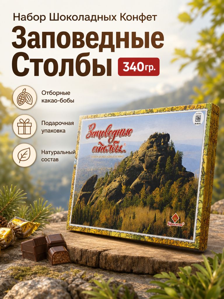 Набор Конфет Заповедные Столбы 340гр